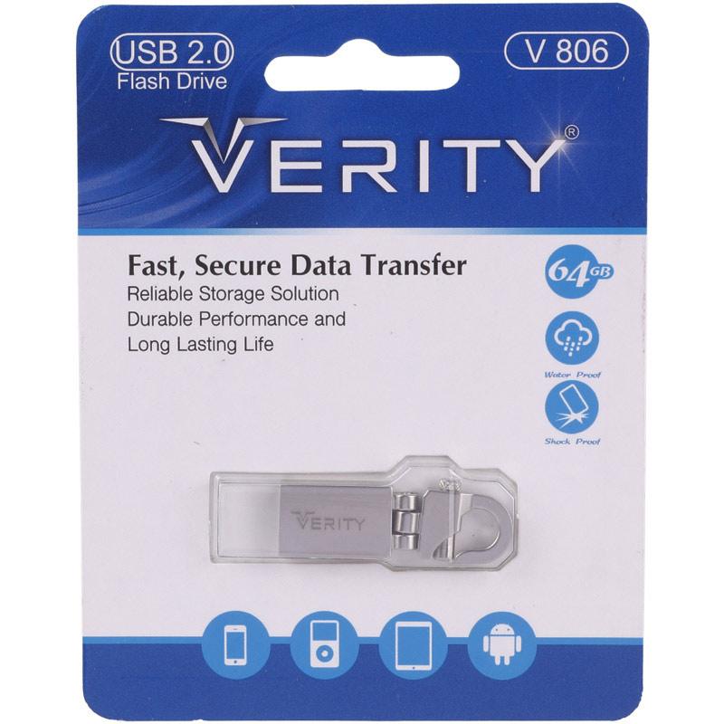قیمت و خرید فلش مموری وریتی 64G گیگ مدل Verity V806 فلش ارزان و با کیفیت